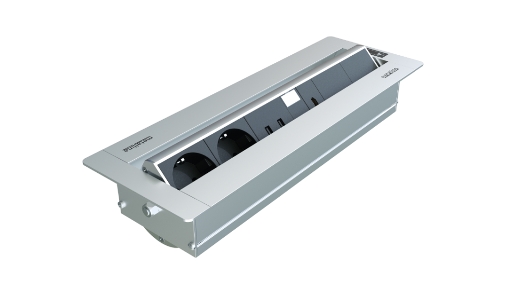 Pow-Line - Motorlu Priz Sistemleri - Powline Priz Kutusu - Metalline®